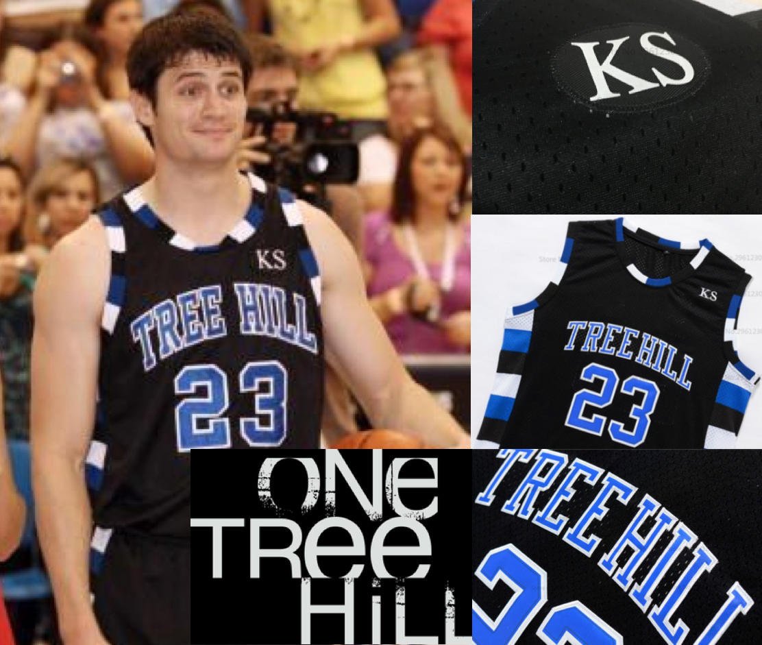 Nathan Scott One Tree Hill TV #23 Basketball Jersey (Black) Custom Thr ...